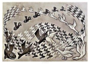 MC Escher Birds: The Artistic Wonders of Illusion and Geometry